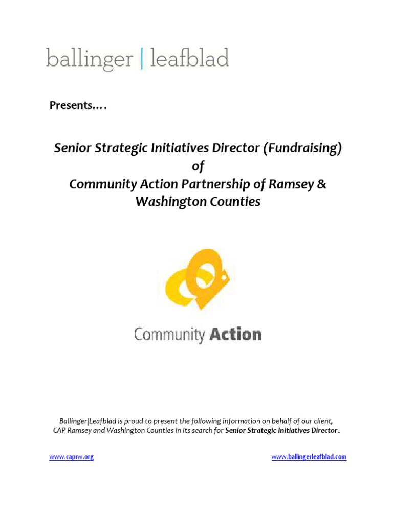 CAPRW Senior Strategic Initiatives Director Position Profile | Download ...