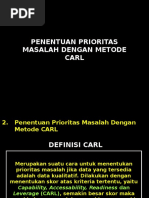 Metode Manajemen CARL Dalam Menentukan Prioritas Masalah | PDF