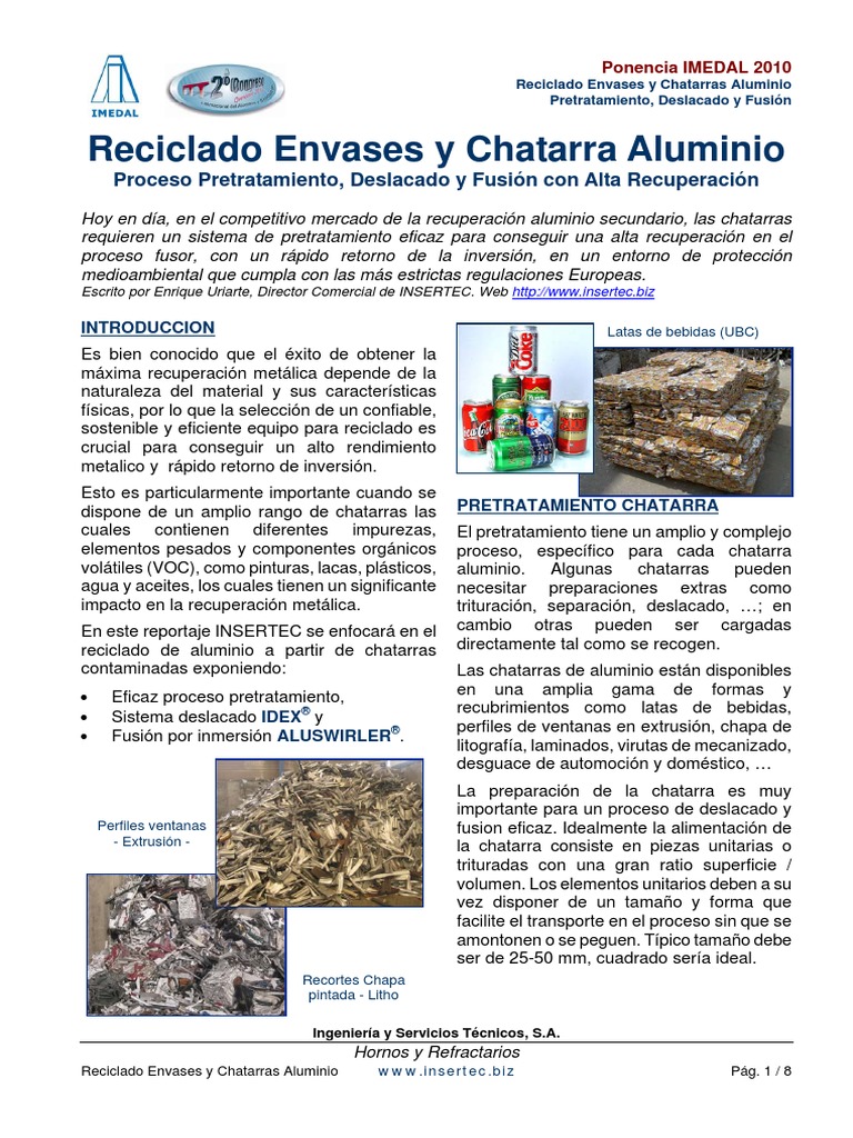 10 Reciclado Envases y Chatarras Aluminio PDF | PDF