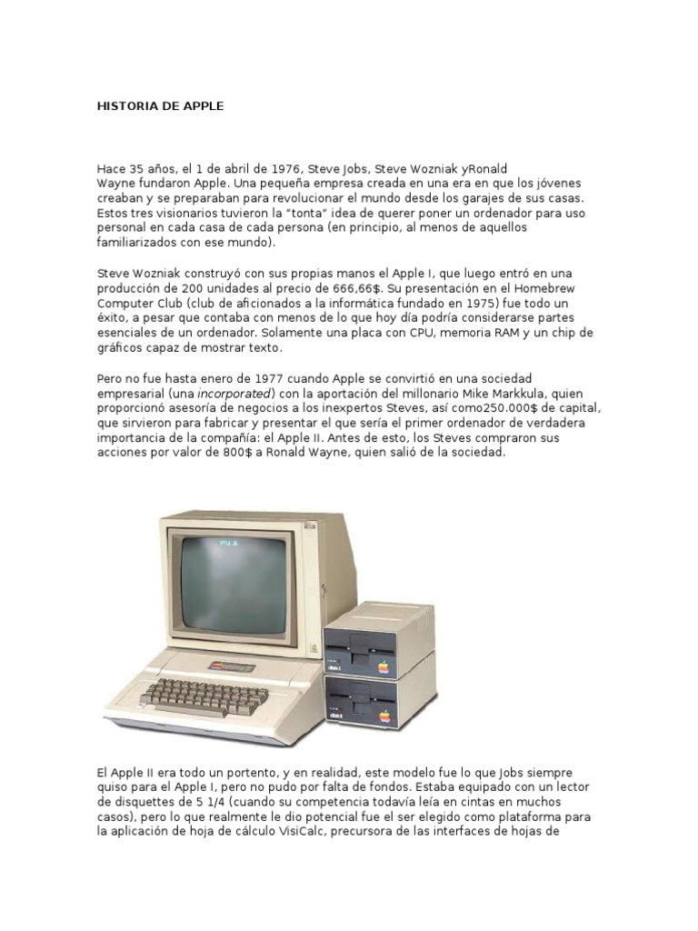 Historia de Apple | PDF | Apple Inc. | Macintosh