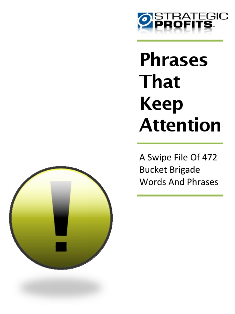 Phrases That Keep Attention | PDF