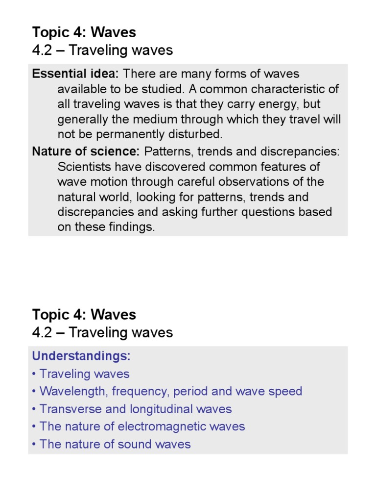 Understanding Traveling Waves in Physics | PDF | Waves | Frequency