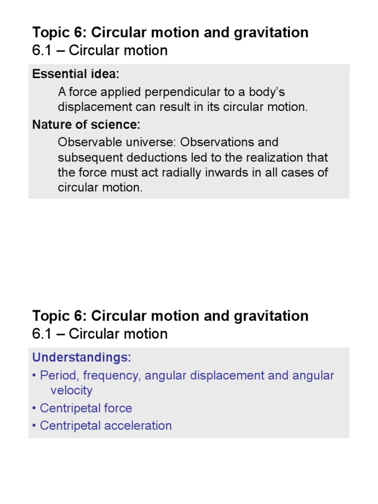 Circular Motion & Gravitation Basics | PDF | Acceleration | Force