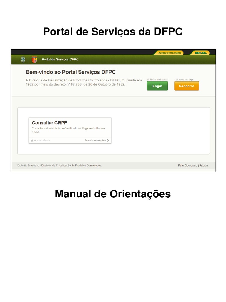 Manual Portal DFPC | PDF