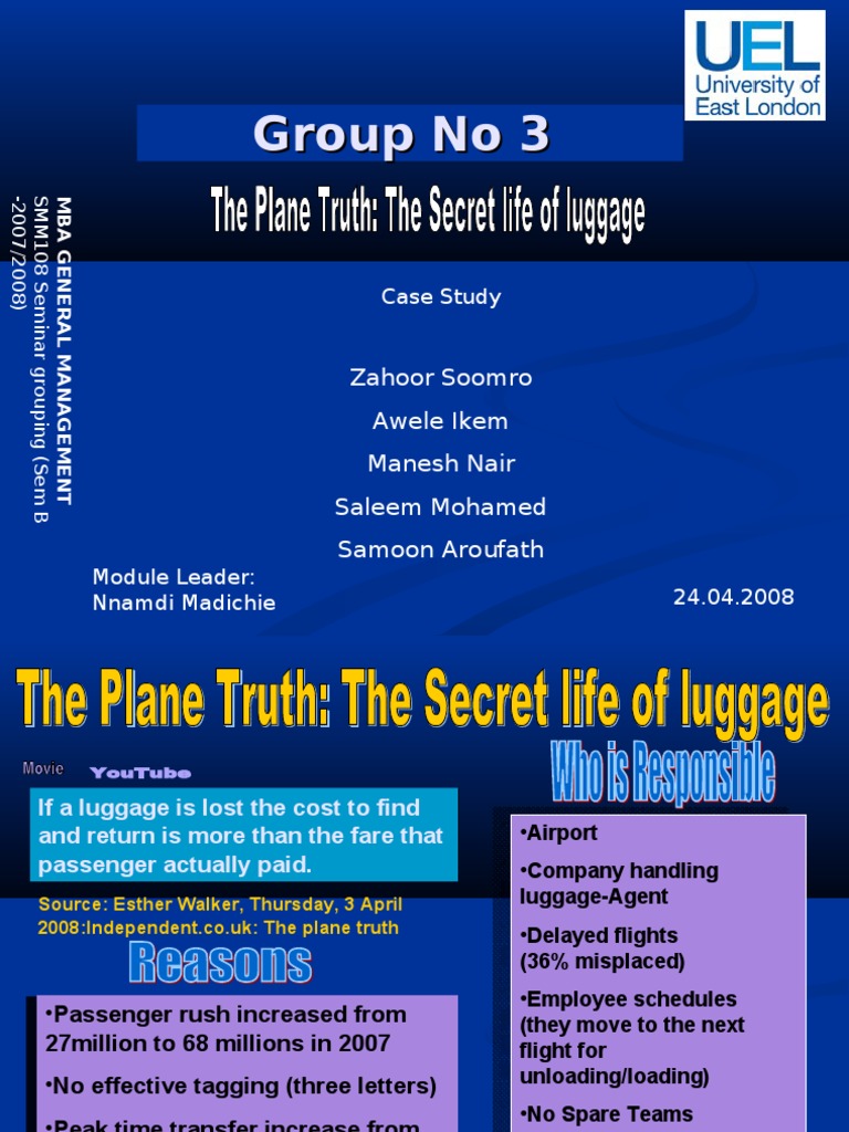 Luggage Handling at Airports: Case Study Analysis Presentation | PDF ...