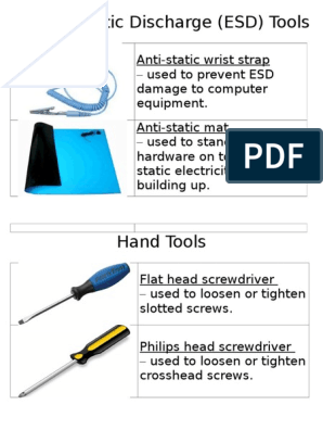 Computer Hardware Tools List
