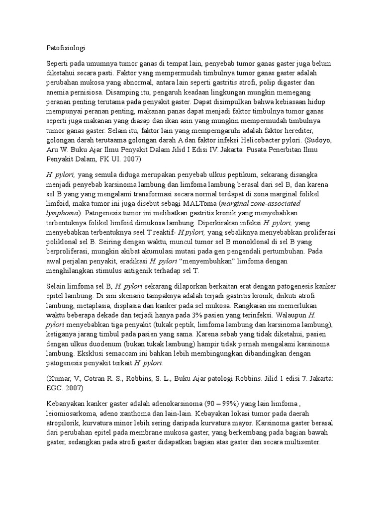 Patofisiologi CA Gaster | PDF