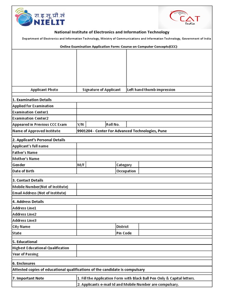 CCC Form | PDF