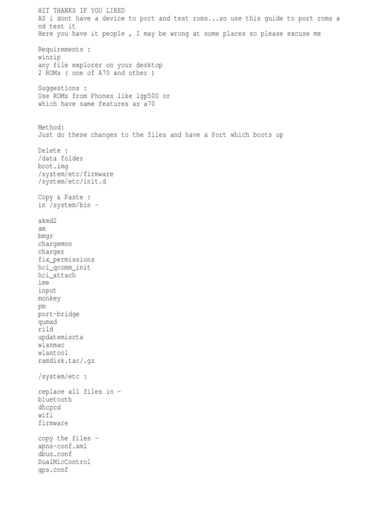 How To Port MTK Devices | PDF | Computer File | Classes Of Computers