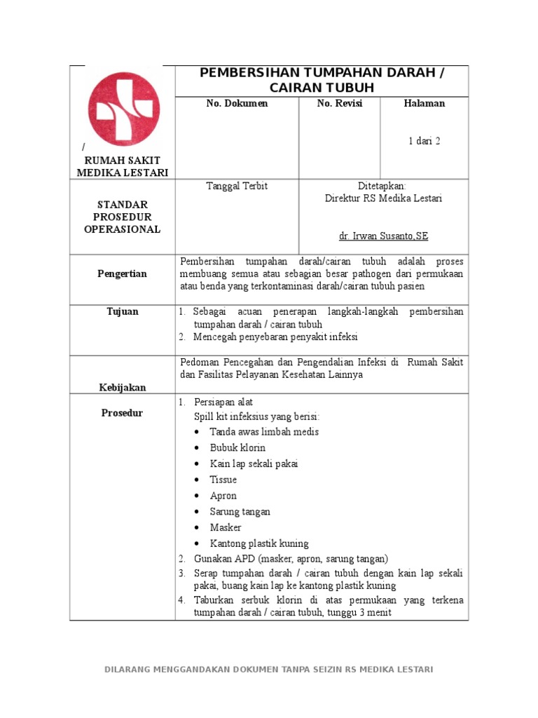 Spo Tumpahan Darah | PDF