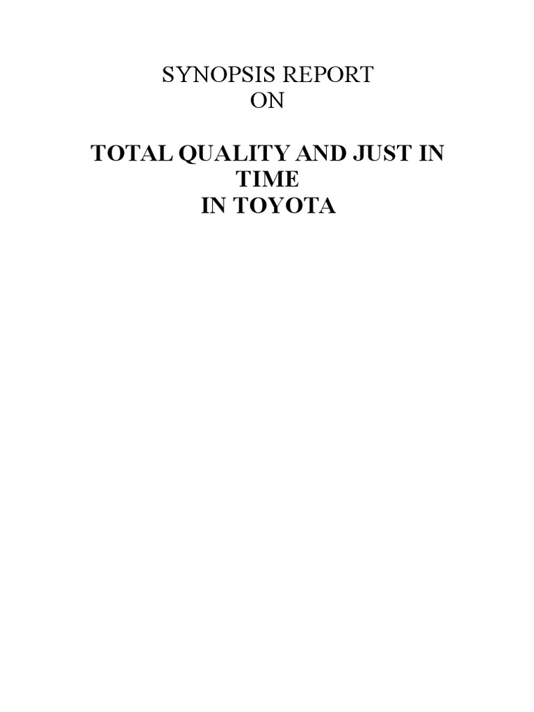 TQM in Toyota | PDF | Toyota | Car