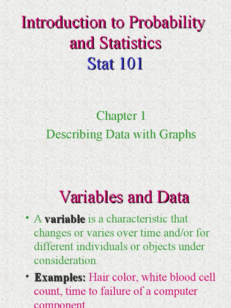Chapter 1 - Introduction To Statistics | PDF | Histogram | Probability Distribution