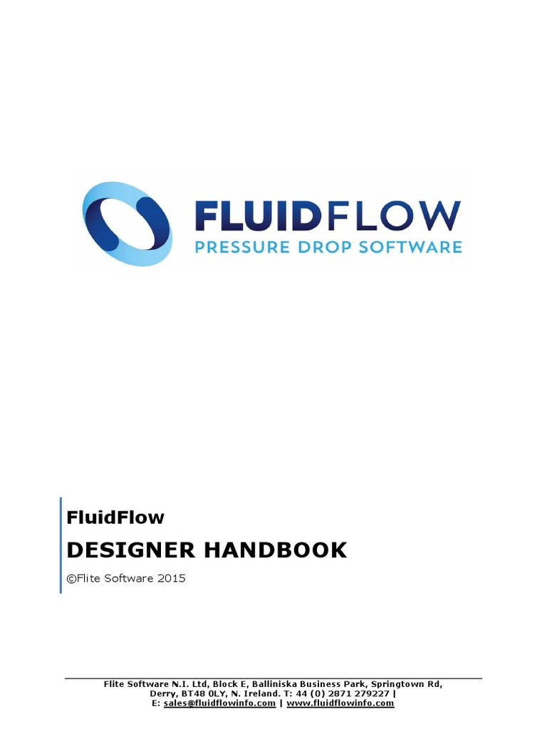 FluidFlow Designer Handbook | PDF | Pump | Gases