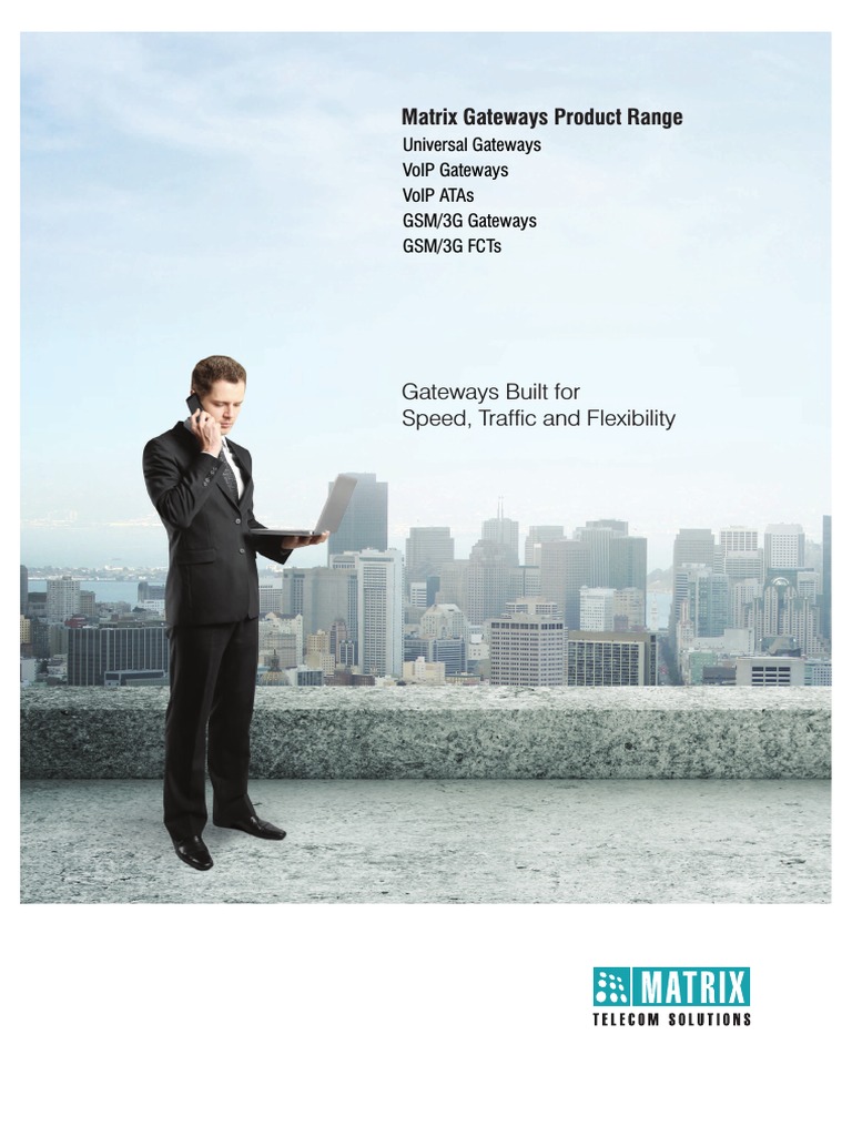 Matrix - GATEWAY PRODUCTS - CATALOGUE PDF | PDF | Voice Over Ip ...
