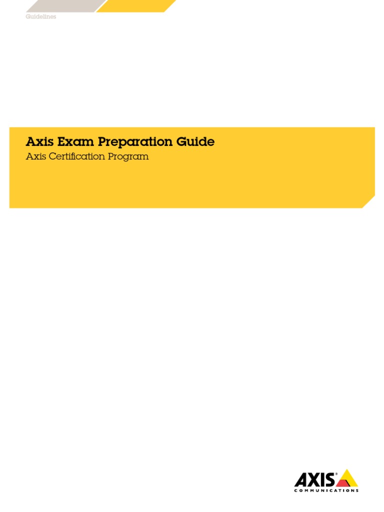 Axis Exam Preparation Guide | PDF