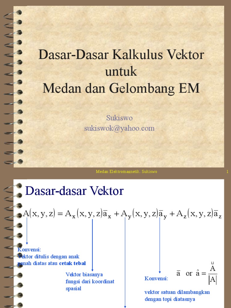 ME 03 Dasar Kalkulus Vektor | PDF