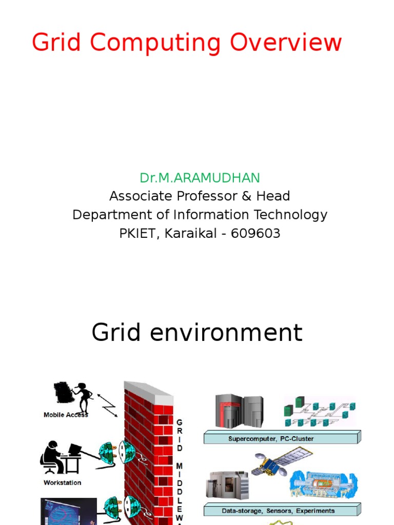 Grid Computing Overview | PDF | Grid Computing | Web Service