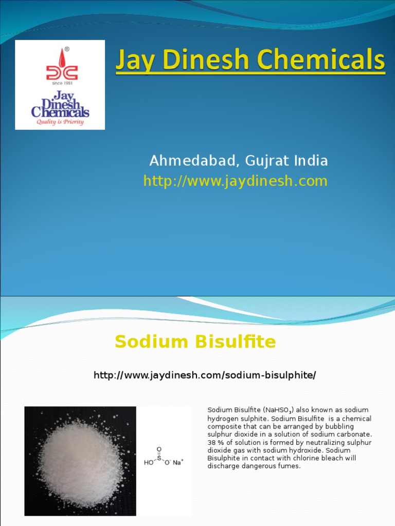 Sodium Bisulfite | PDF