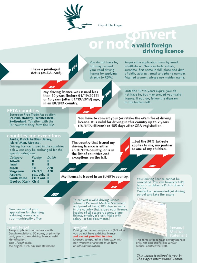 Converting to Dutch Driving Licence | Driver's License | Clinical Medicine