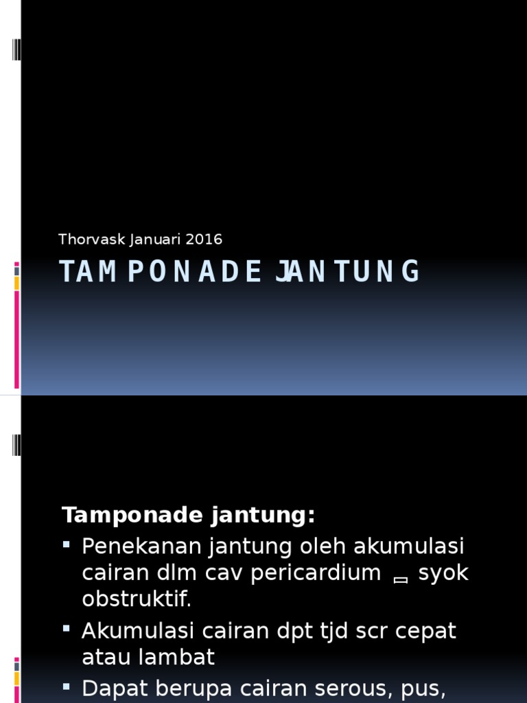 Tamponade Jantung | PDF