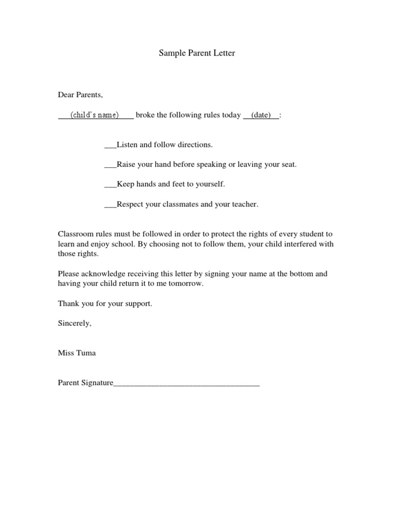 Behavior Letter | PDF