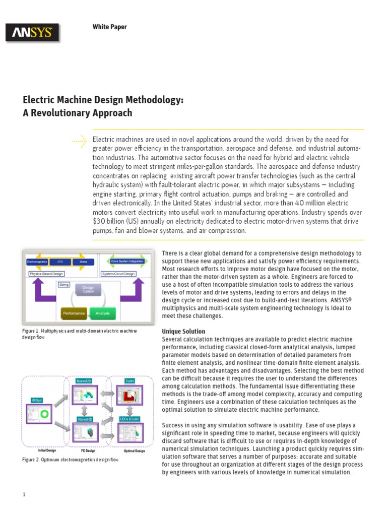 Electric Machine Design Methodology A Revolutionary Approach | PDF ...
