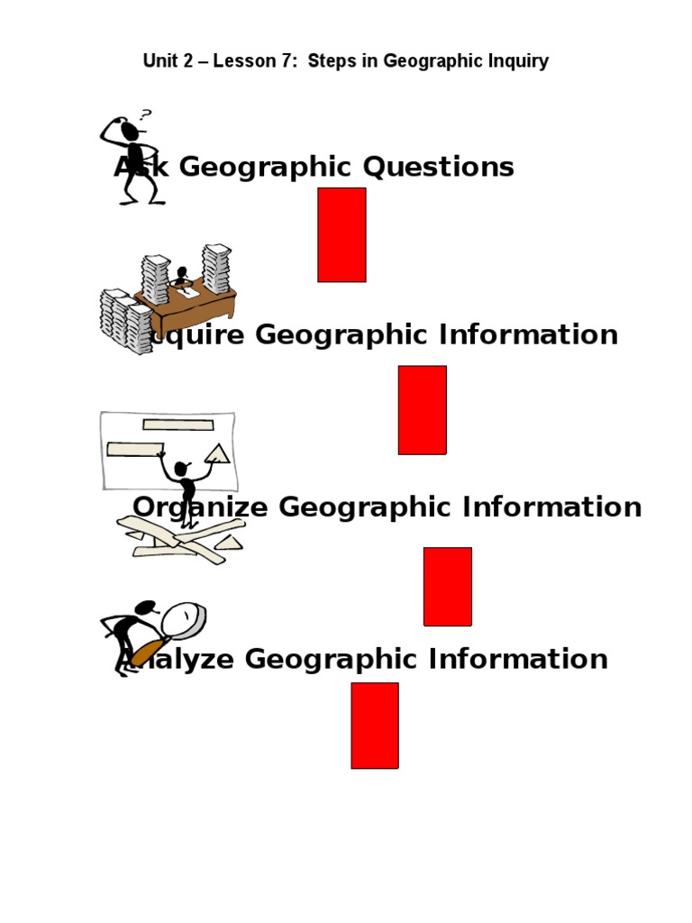 U2 l7 5 Steps in Geographic Inquiry | PDF