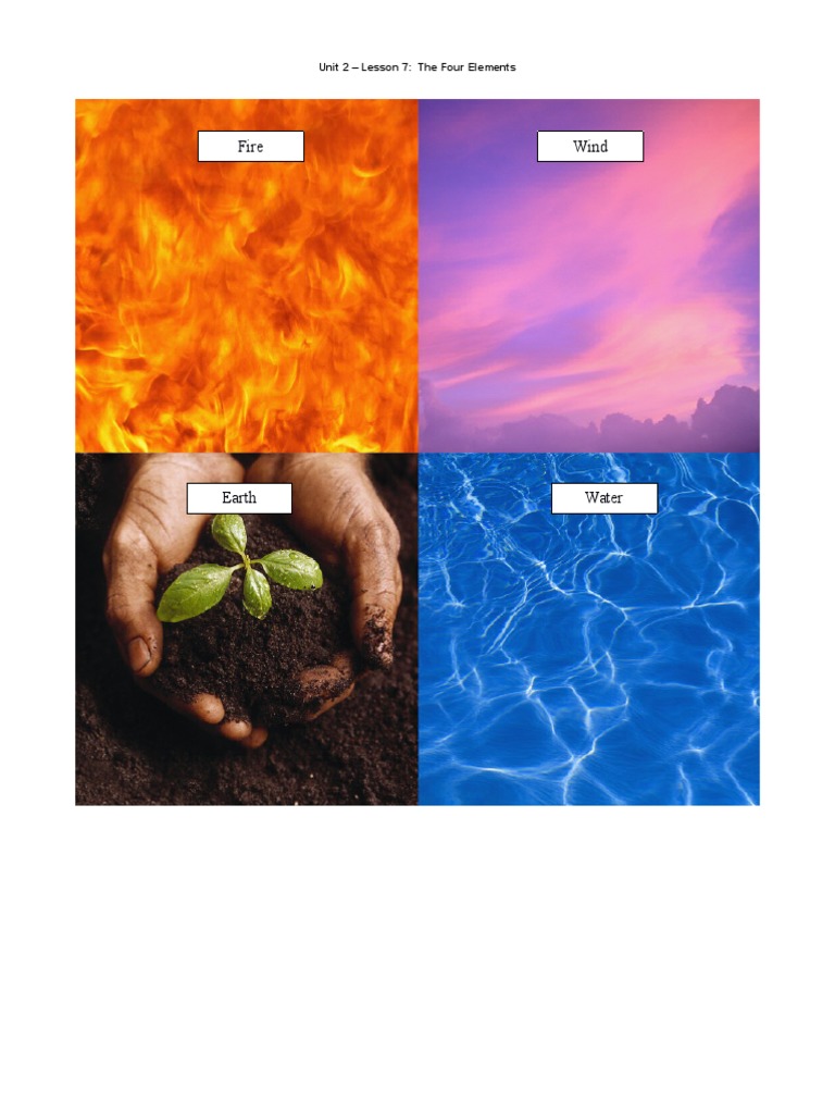 U2 l7 10 The Four Elements Photo | PDF