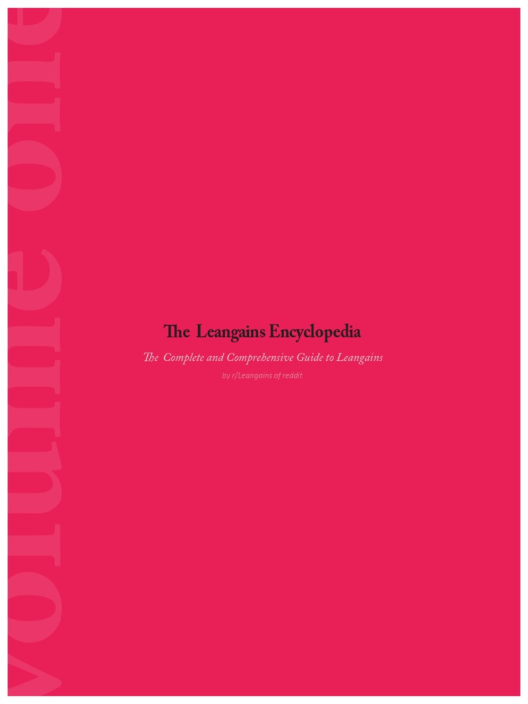 The Leangains Encyclopedia Volume 1 | PDF | Dieting | Eating