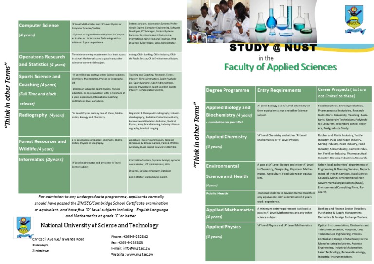 Faculty of Applied Sciences Programs | PDF | Engineering | Postgraduate ...