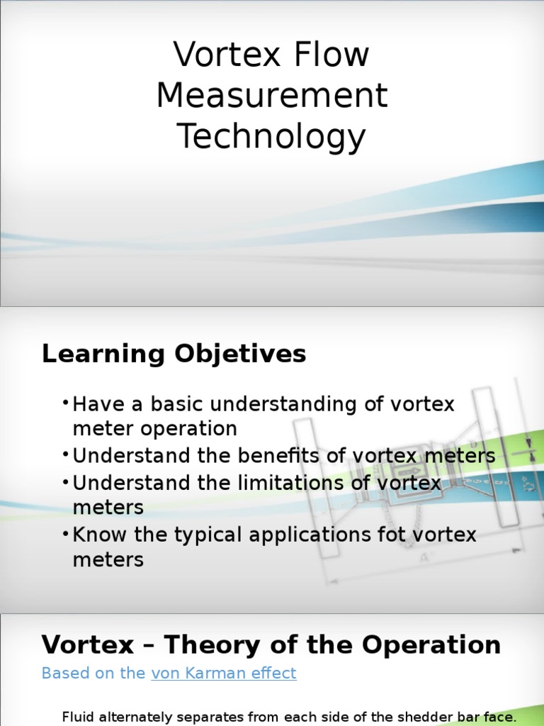 Vortex Flow Measurement Technology | PDF | Science & Mathematics