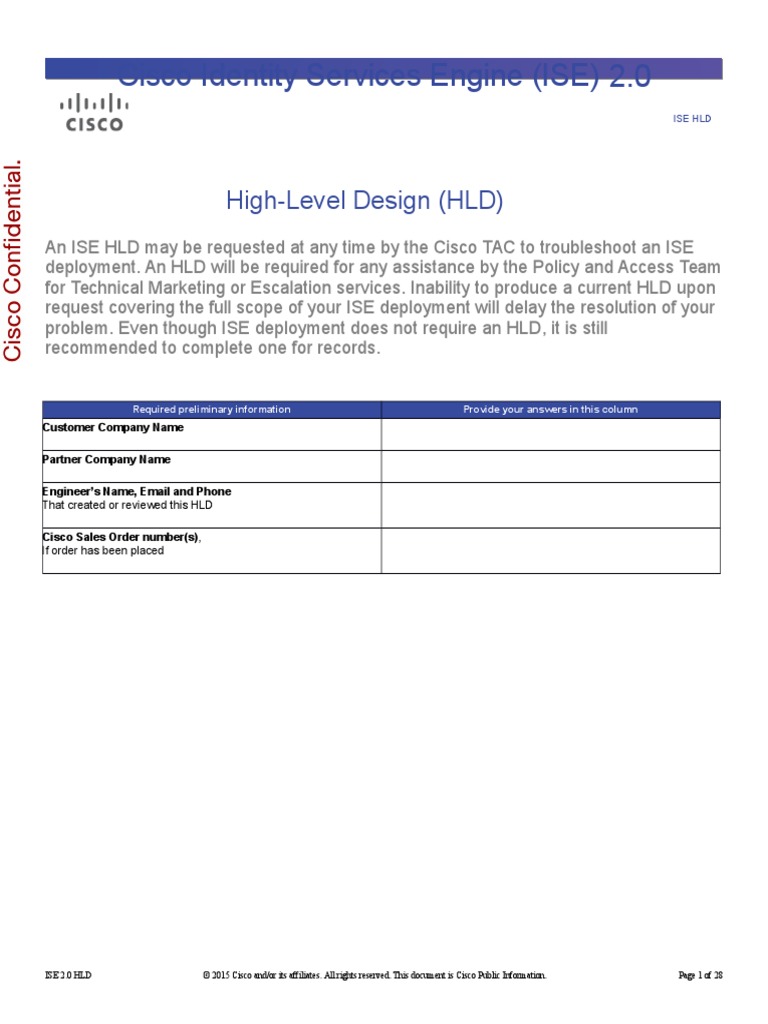 Ise 2.0 Atp Hld Template v0.4 | Internet Architecture | Computer Network