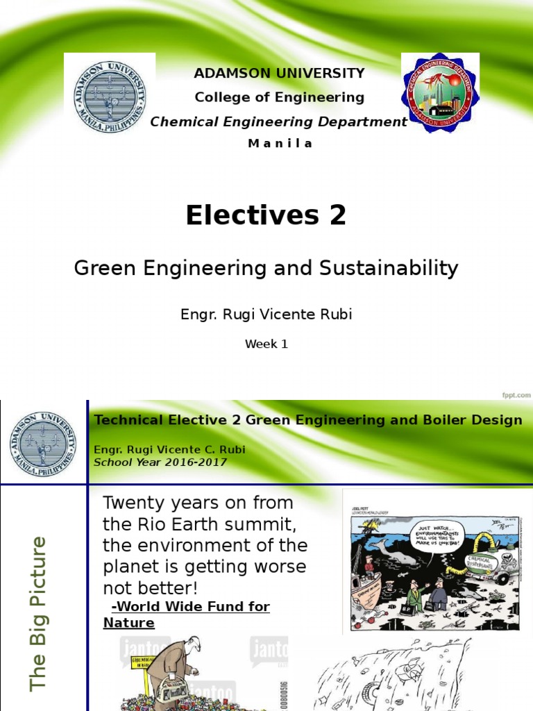 Green Engineering and Sustainability | Sustainable Design ...