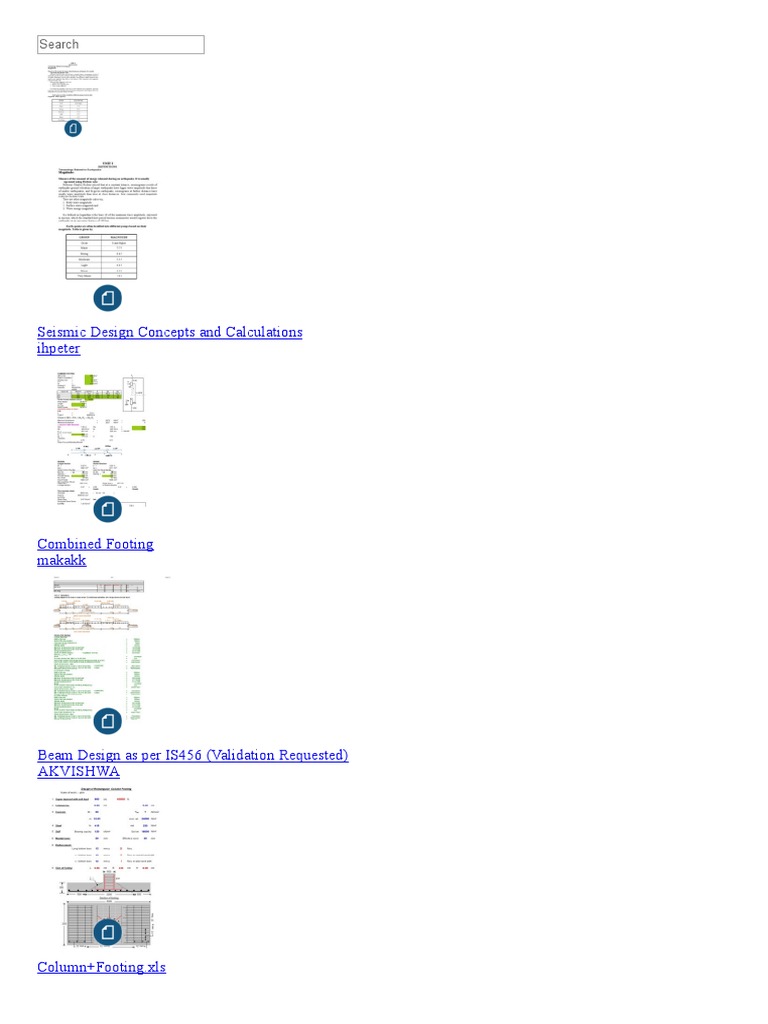 Seismic Design Concepts and Calculations | PDF