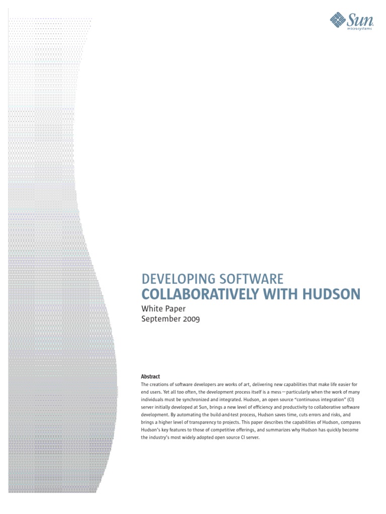 Collaboratively With Hudson: Developing Software | PDF | Software ...