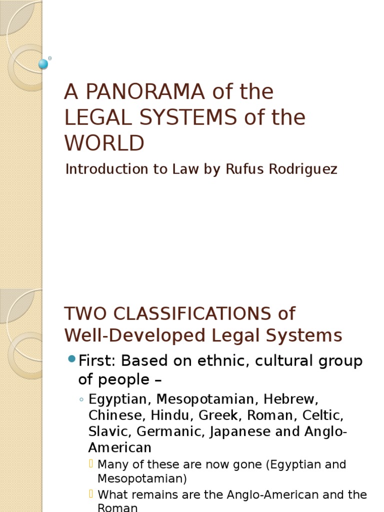 The Legal Systems of The World | PDF