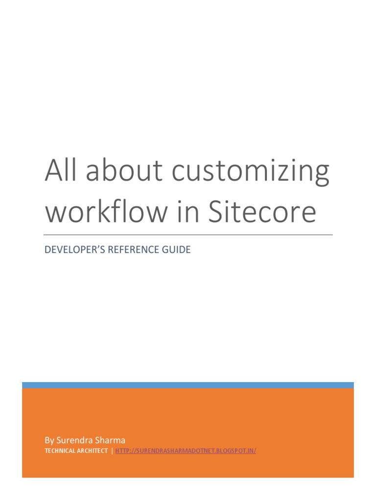 Sitecore Workflow Customization Guide | PDF | Namespace | Language ...