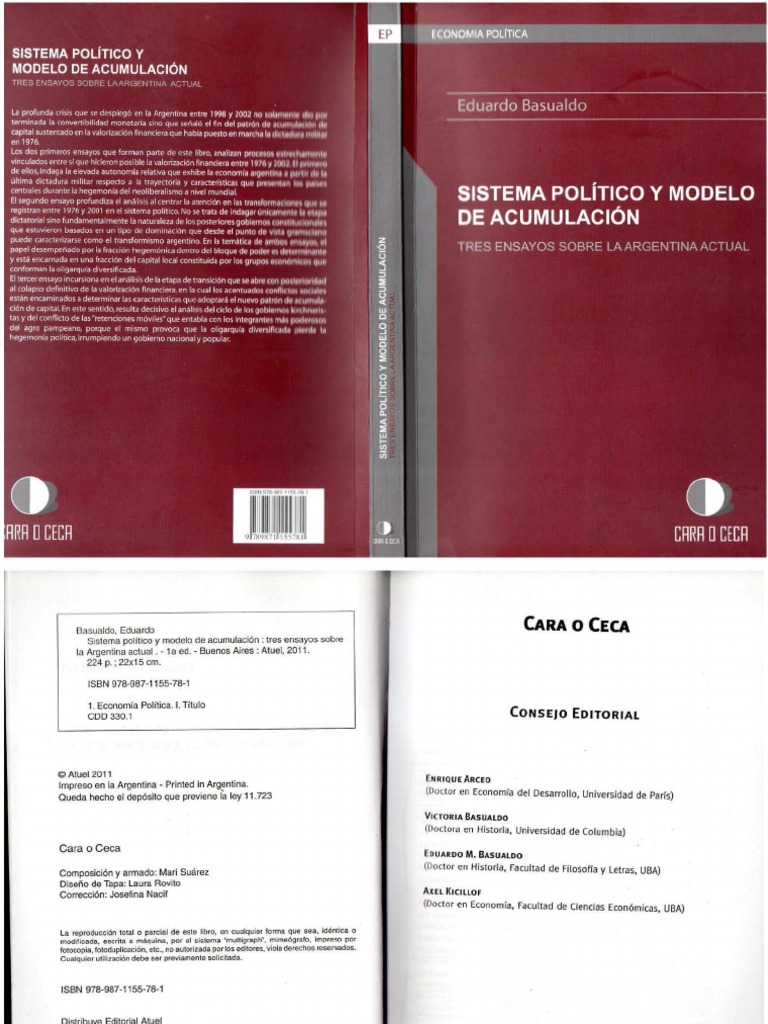 Basualdo Sistema Politico Y Modelo De Acumulacion Pdf Pdf