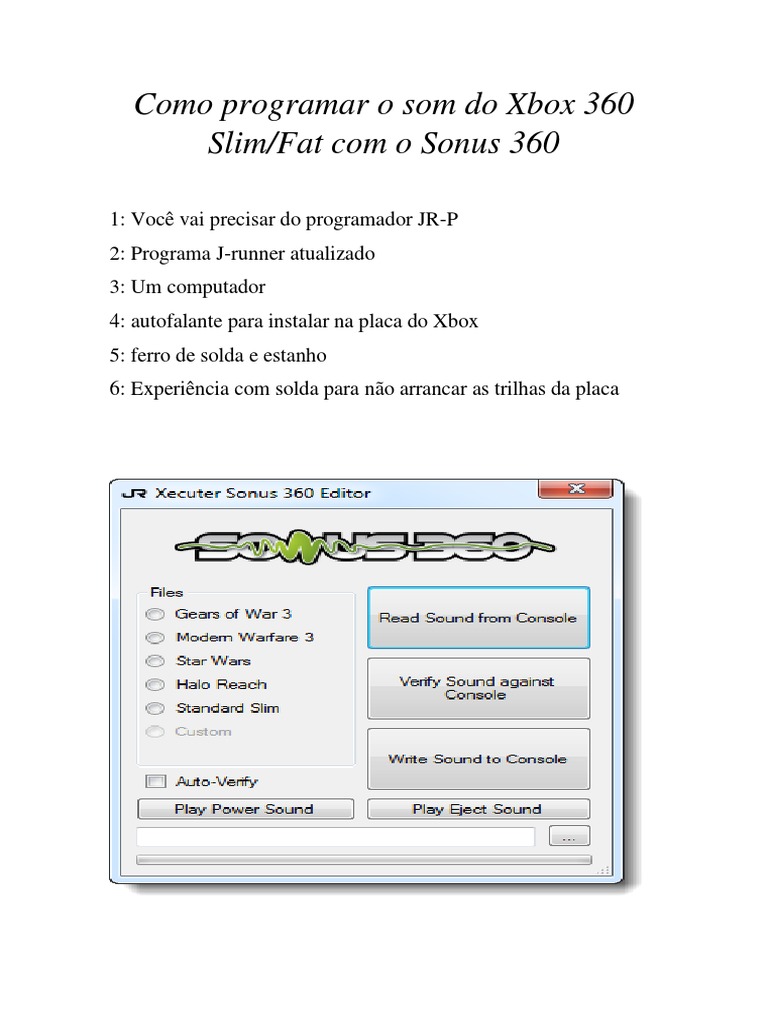 Tutorial Sonus 360 | PDF