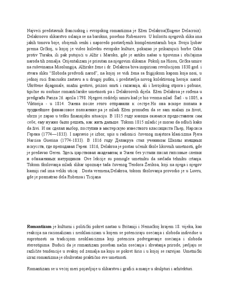 Eugene Delacroix | PDF