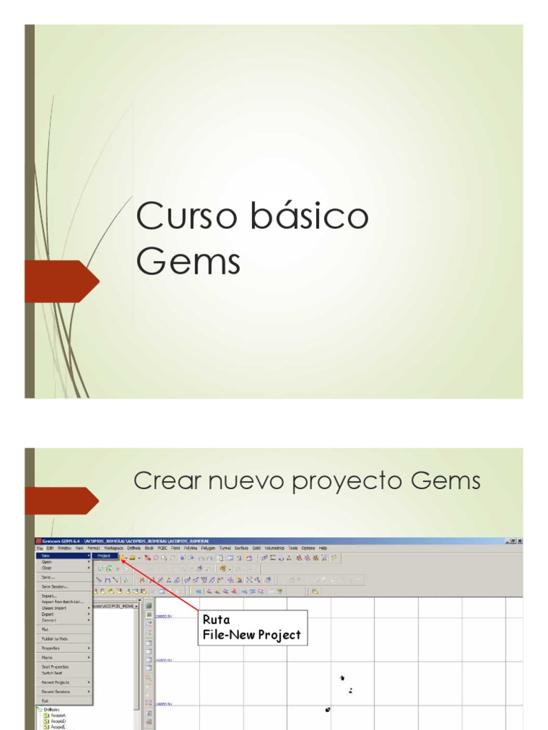 Gemcom Gems Curso Basico | PDF