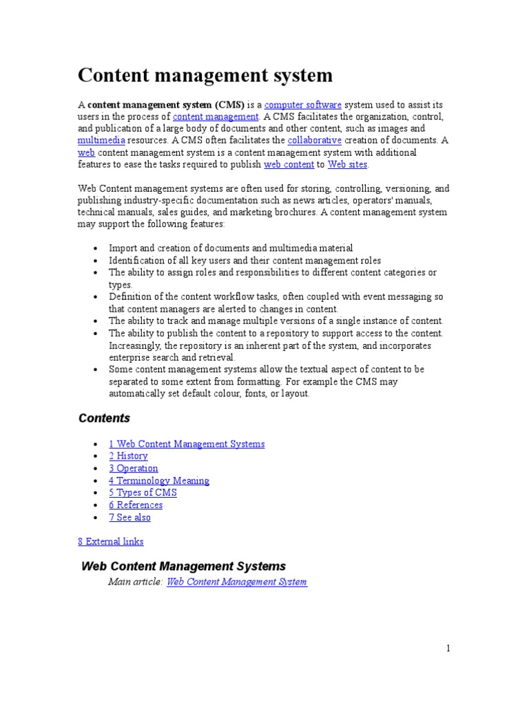 Content Management System Overview | PDF | Websites | Image Scanner