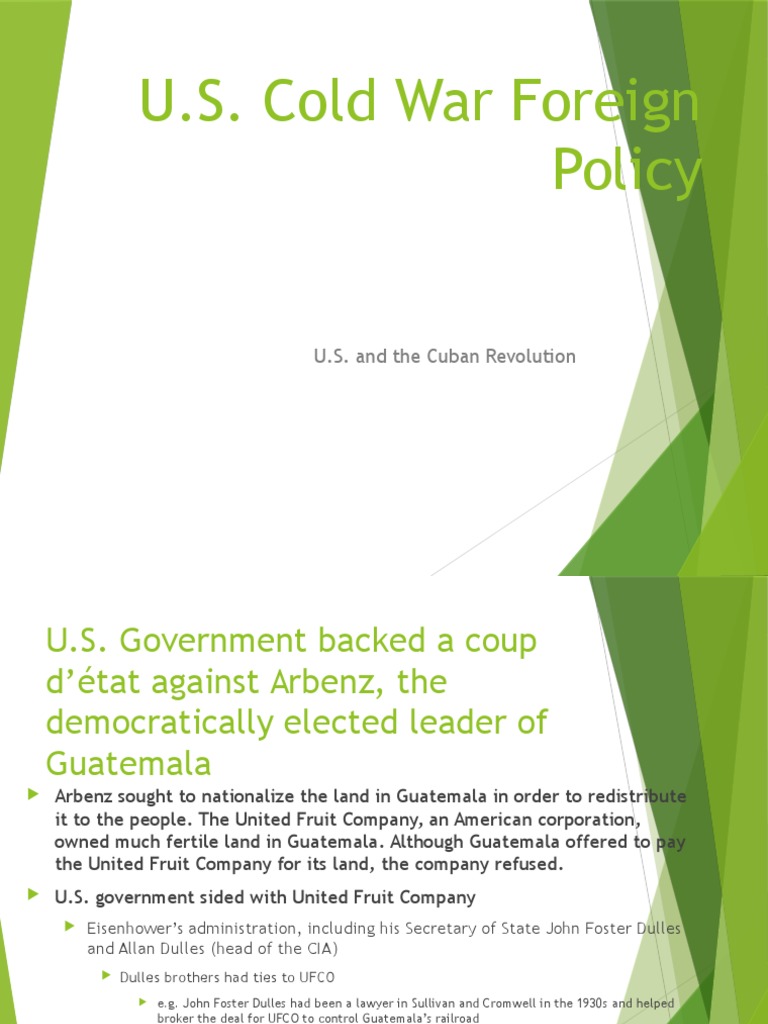 U.S. Cold War Foreign Policy | PDF | Fidel Castro | Che Guevara