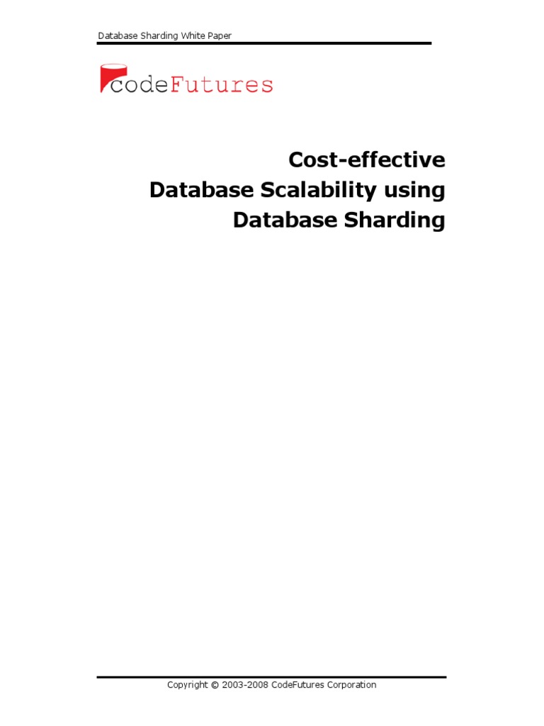 Cost-Effective Database Scalability Using Database Sharding | PDF | Scalability | Databases