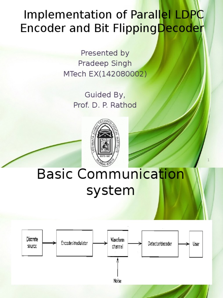 FPGA Implementation of Fully Parallel LDPC Decoder 2 | Download Free PDF | Low Density Parity ...