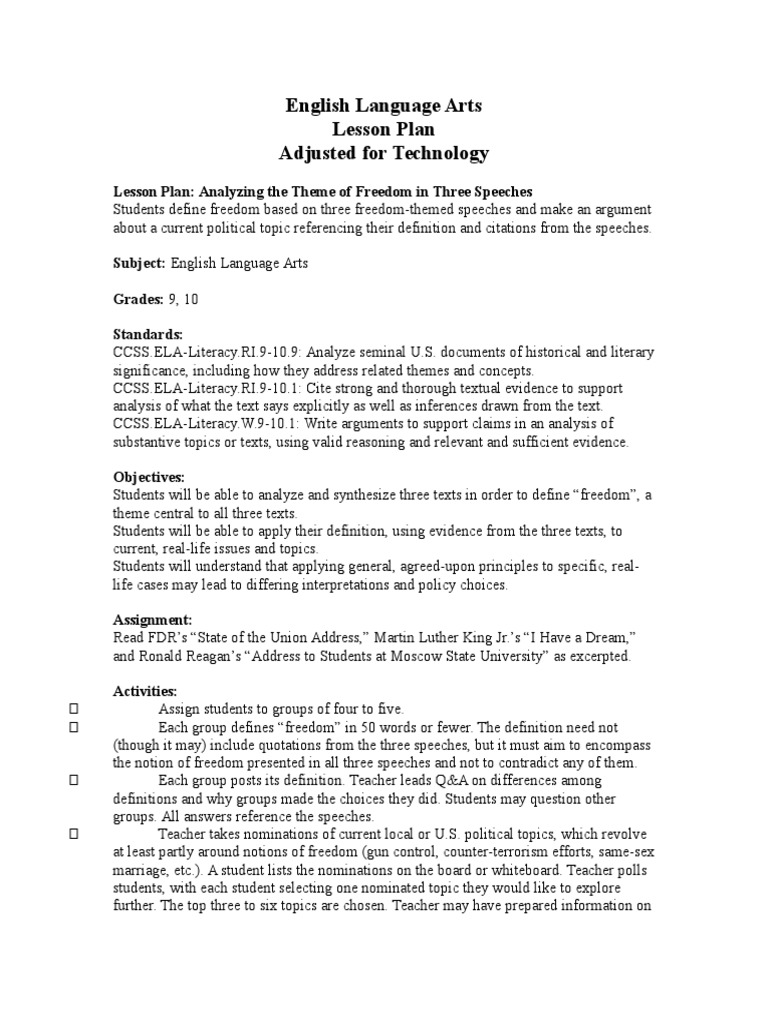 Modified Lesson Plan | PDF | Lesson Plan | Argument