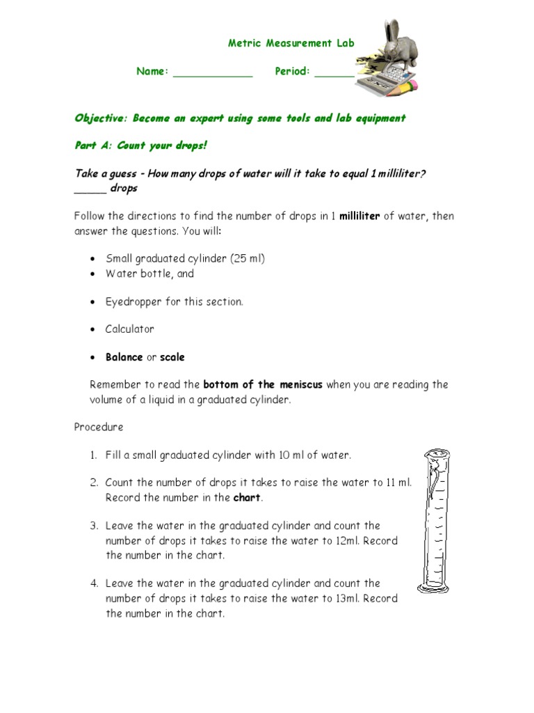 Metric Measurement Lab | Download Free PDF | Litre | Volume