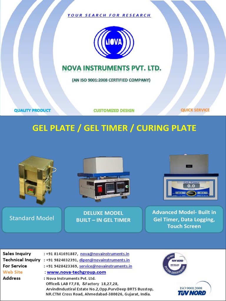 Integrated Gel Timer with Temp Control | PDF