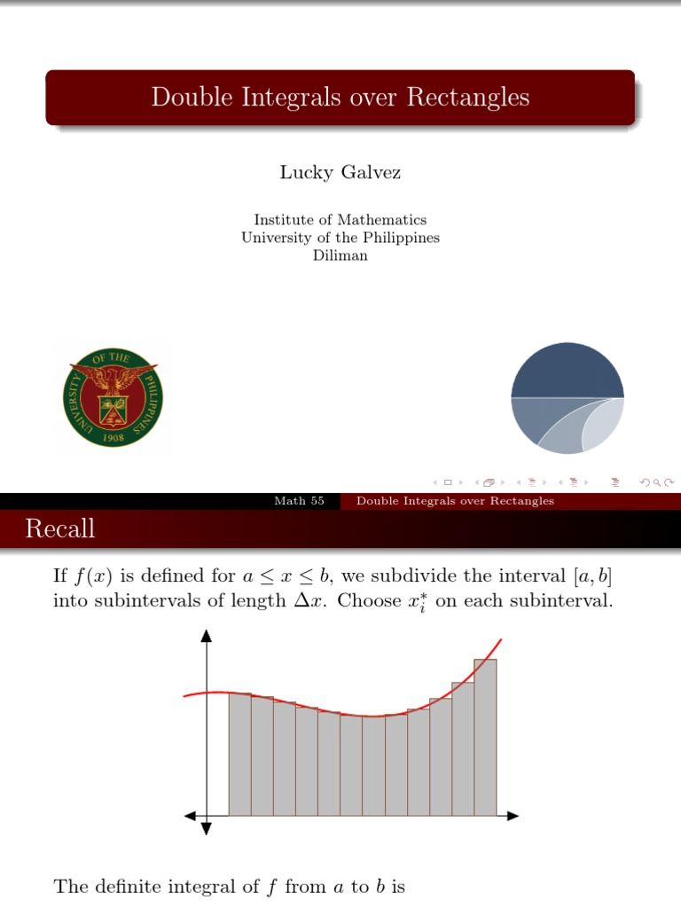 Double Integrals and Iterated Integrals | PDF | Integral | Area