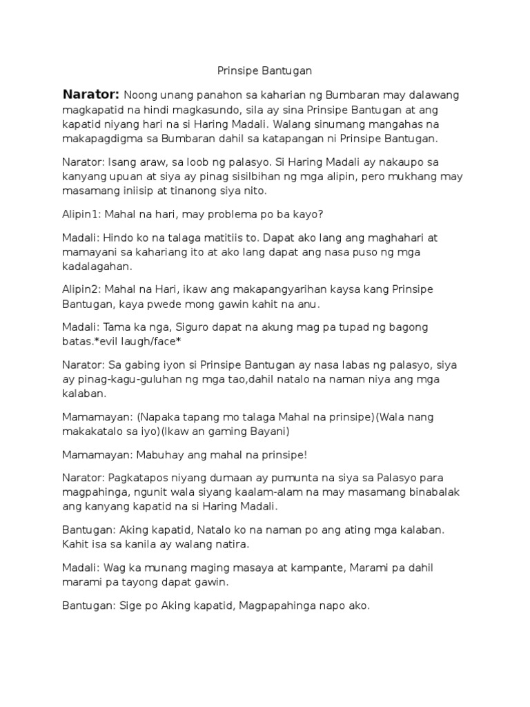 Prinsipe Bantugan | PDF